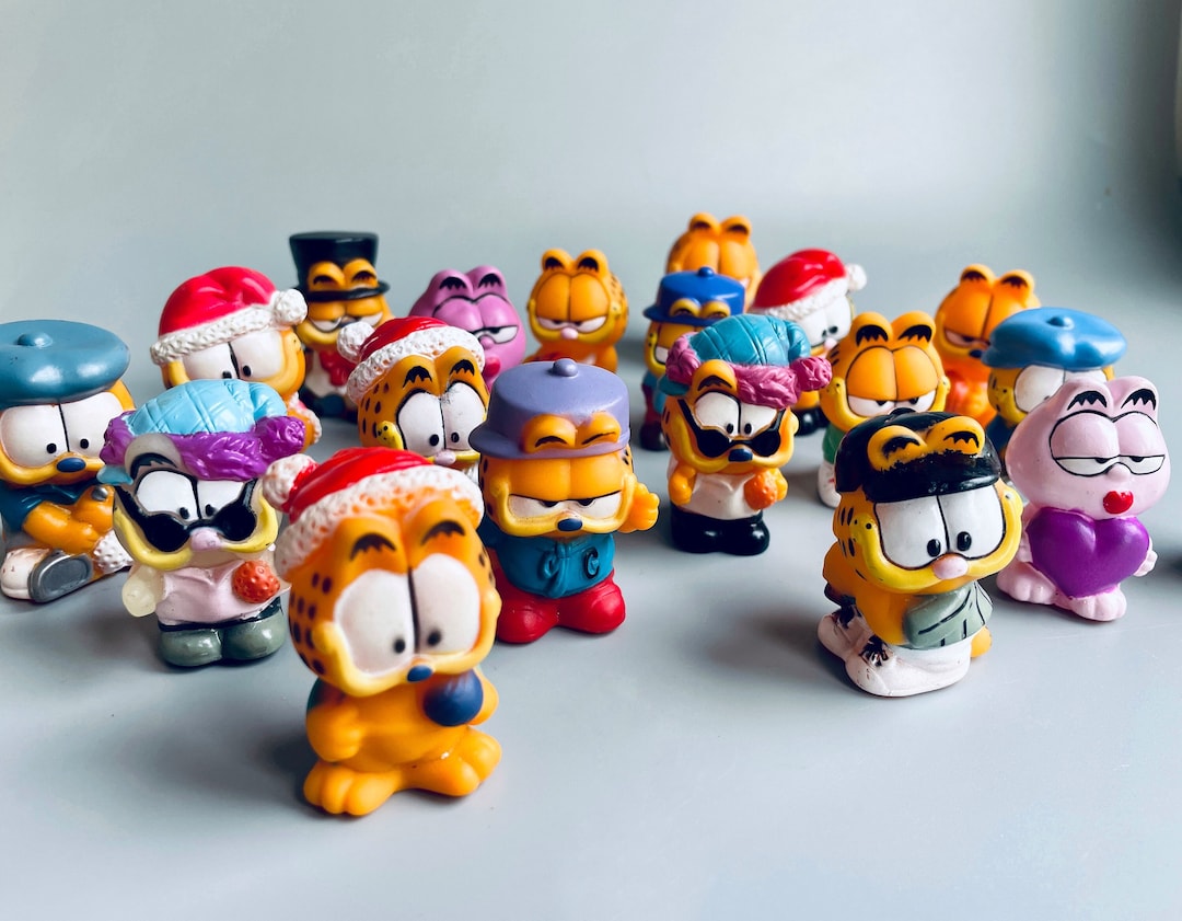 Vintage Garfield Figures, CHOOSE YOUR OWN, Retro Garfield Figurines ...