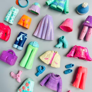 Fashion Polly Pocket Clothes 2000s Polly Pocket Gummy Clothes, CHOOSE ...