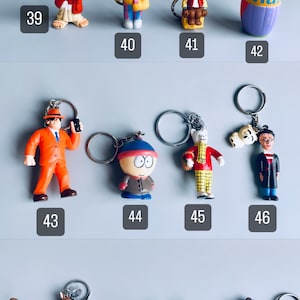 90’s Keychains- CHOOSE YOUR OWN- Nostalgic Character Keyrings, Garfield ...