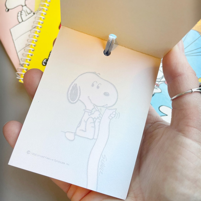 Vintage Snoopy Mini Note Books, CHOOSE YOUR OWN, Snoopy Peanuts ...