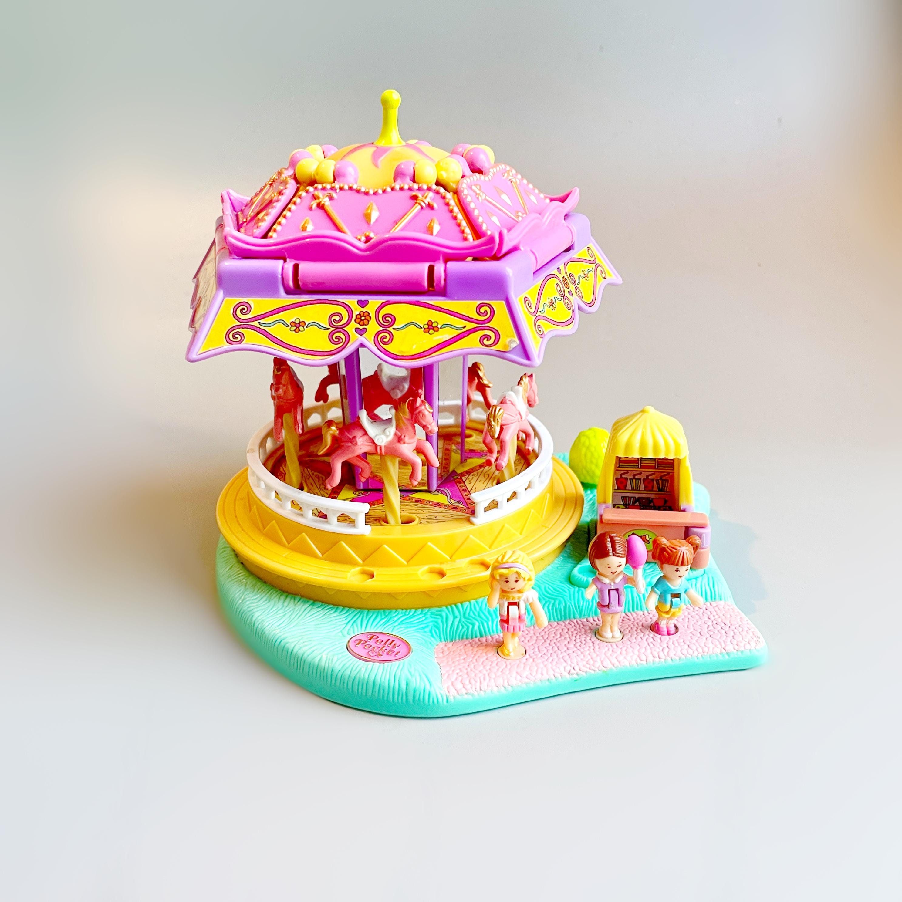 Polly Pocket Spin Pretty Carousel, 90's Original Polly Pocket Fair ...