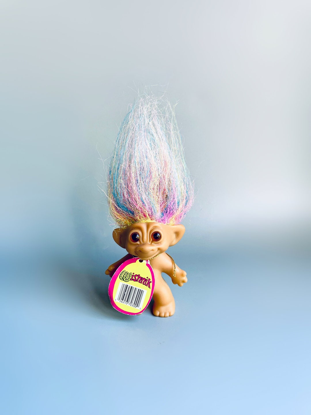 Uneeda Wishnik Rainbow Haired Troll, Vintage 90's Troll Doll Rainbow ...