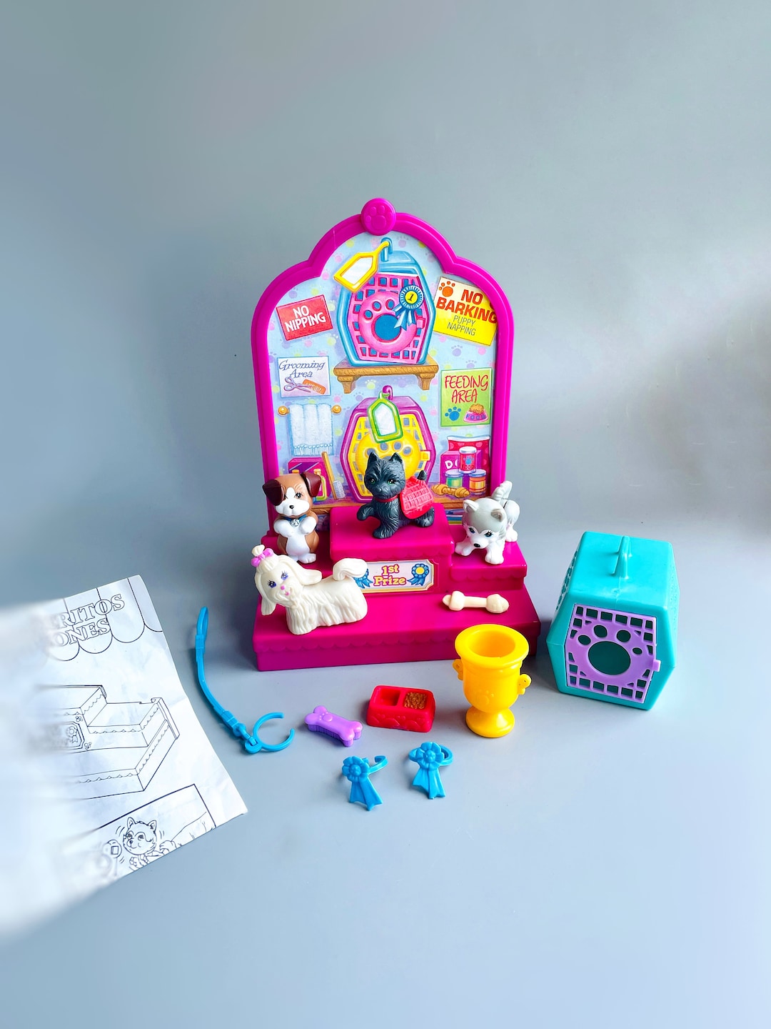 Vintage Kenner the Littlest Pet Shop Prize Winning Pups Complete Set ...