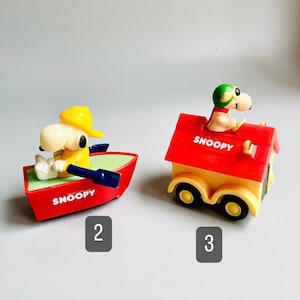 Vintage Snoopy Collectibles, CHOOSE YOUR OWN, Snoopy Peanuts Woodstock, Snoopy Friction Toys ...