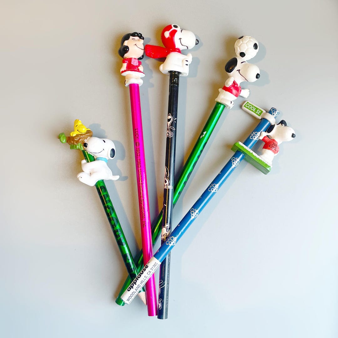 Vintage Snoopy Pencils and Toppers, CHOOSE YOUR OWN, Snoopy Peanuts ...