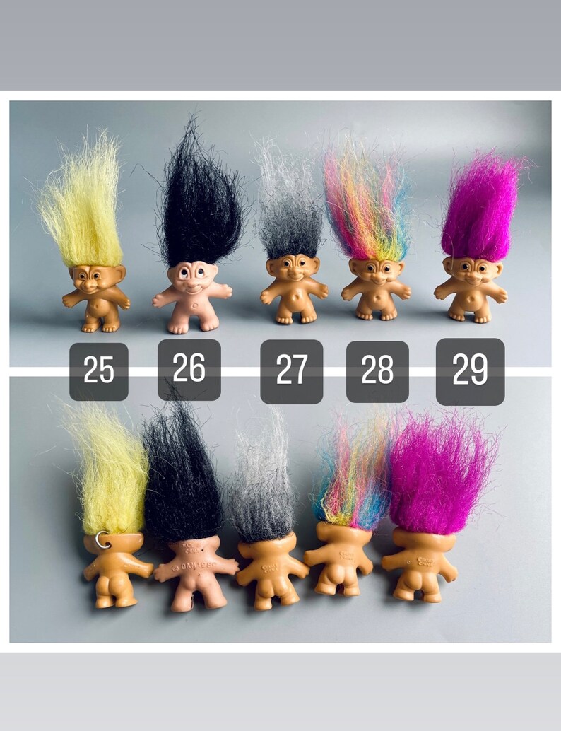 Small Russ Trolls Dam Trolls CHOOSE YOUR TROLL Mini Troll - Etsy