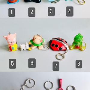 Vintage Keychains 80's 90's Key Rings, CHOOSE YOUR OWN Nostalgic ...