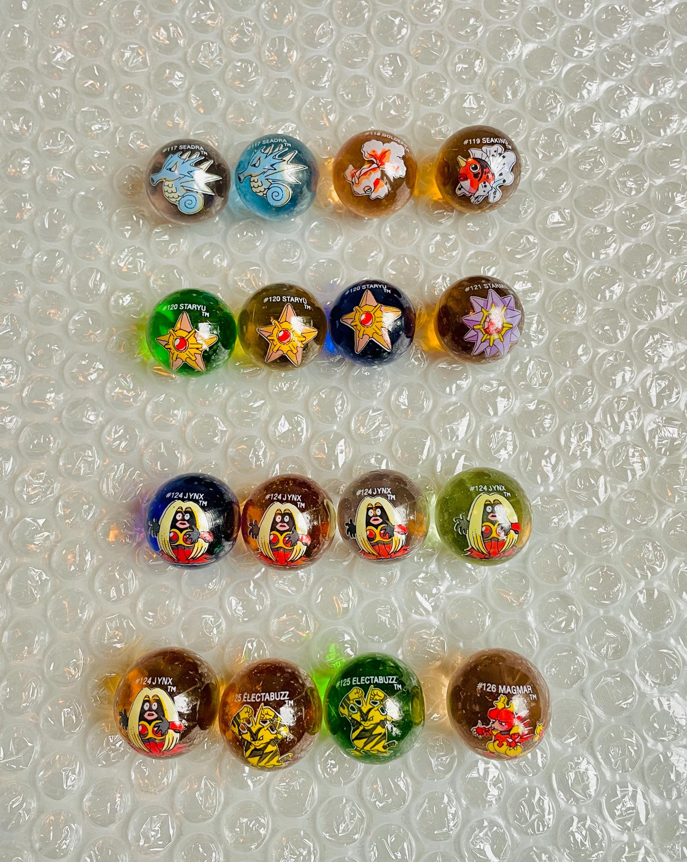 Pokemon Marbles #63-#126, CHOOSE YOUR OWN, Vintage Pokemon Marbles ...