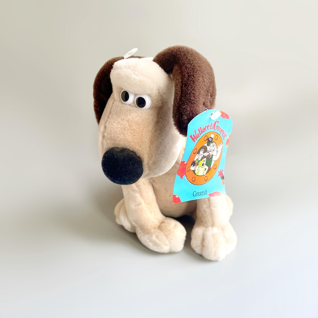 Wallace & Gromit Plush Tagged, Gromit Dog Plush Toy Plush Born to Play ...