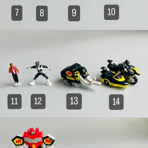 Mighty Morphin Power Rangers Micro Machines Saban Mini Figures,choose ...