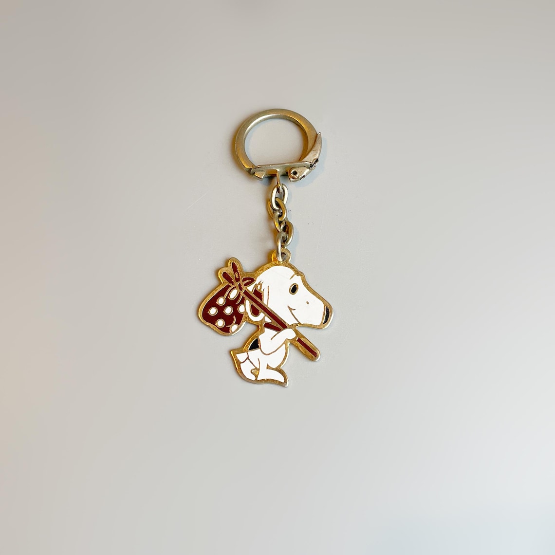 Vintage Snoopy Peanuts Keyrings, Metal Snoopy Keychains, Snoopy With ...