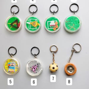 Vintage Sports Keychains,choose YOUR OWN, Nostalgic 80'S 90'S Keyrings ...
