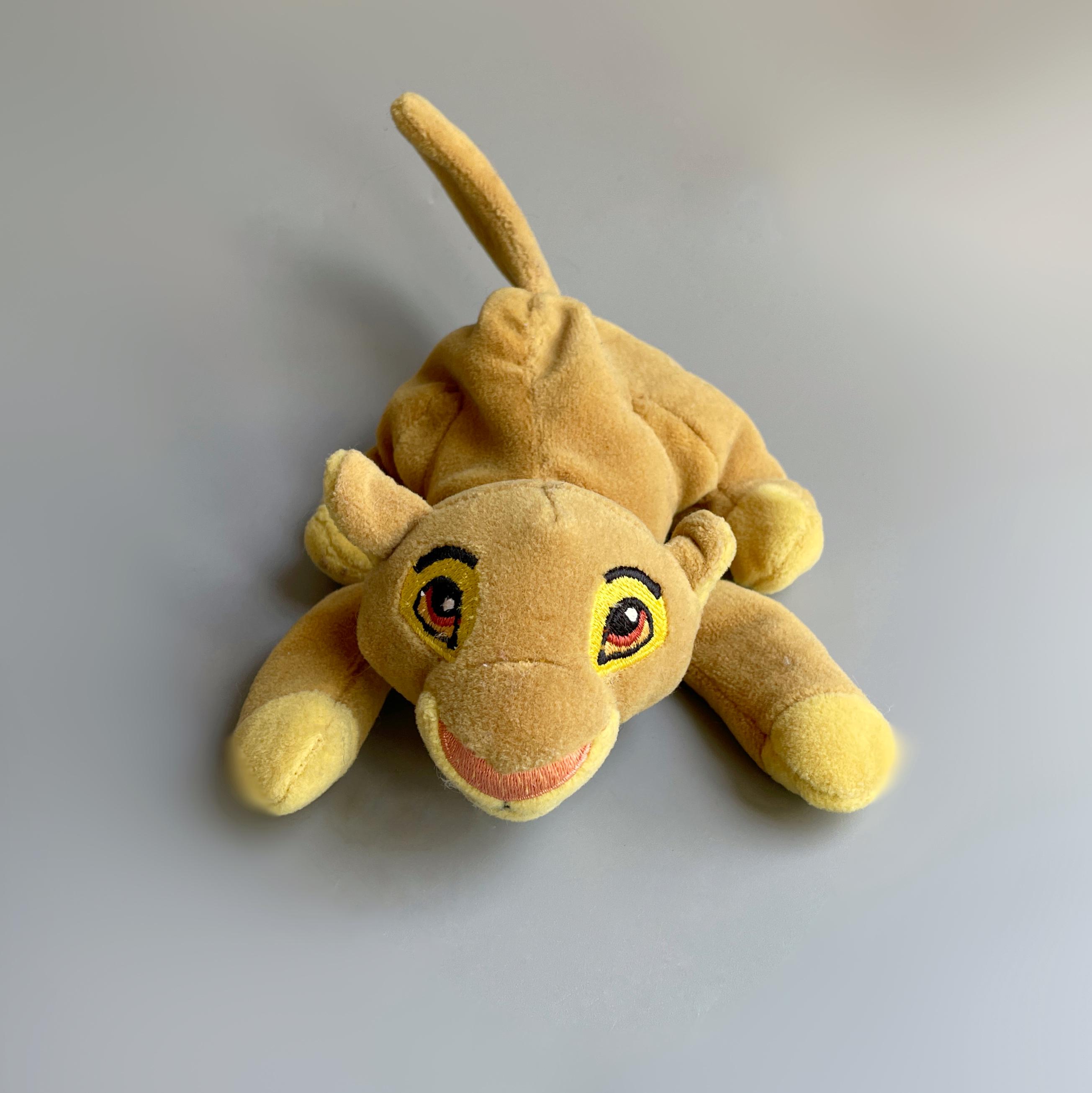 Simba the Lion King Beanie Plush, 90's Original Lion King Plush ...