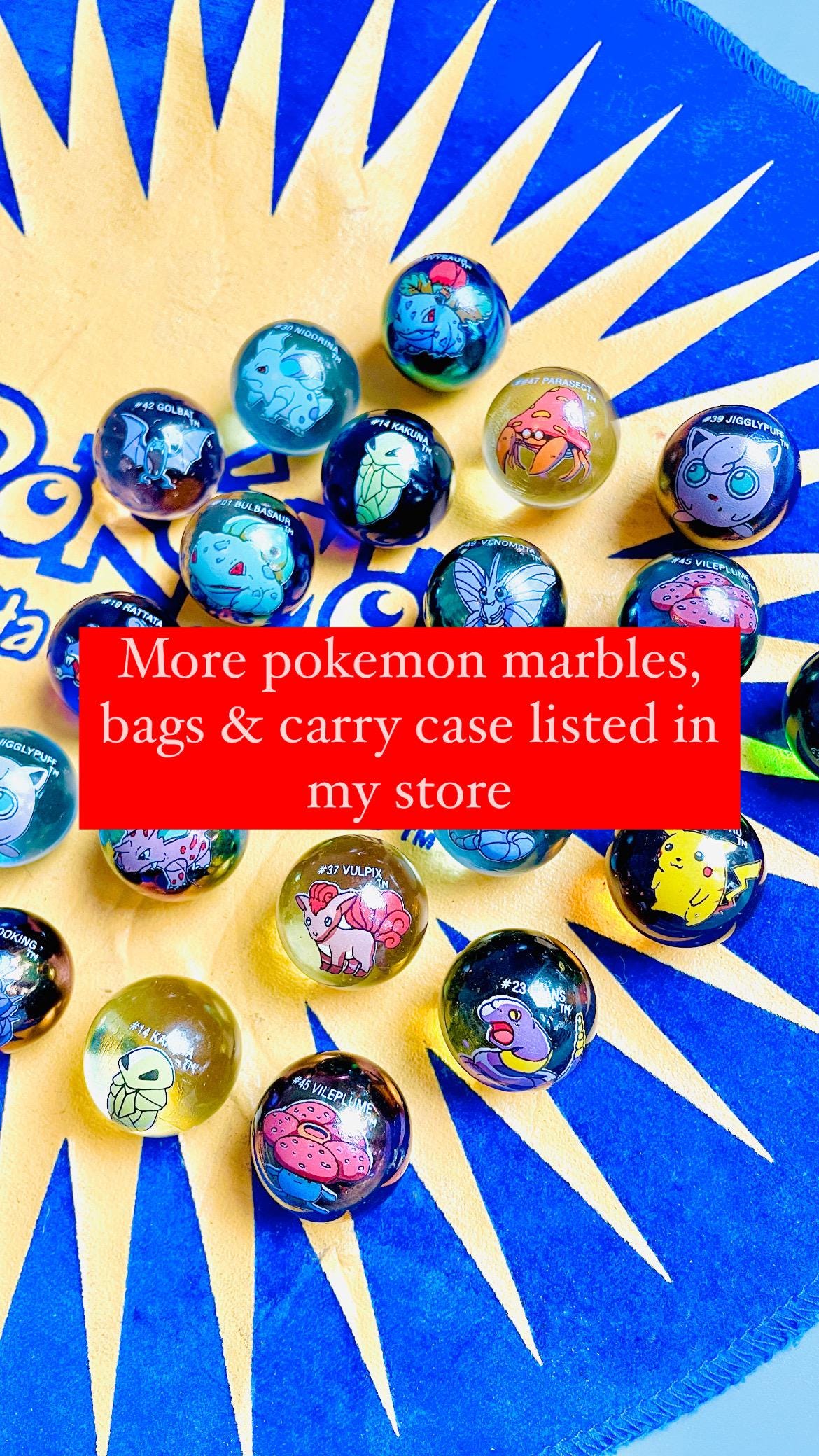 Pokemon Marbles #01-#62, CHOOSE YOUR OWN, Vintage Pokemon Marbles, Holo ...