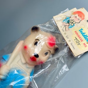 Vintage Rubber Panda Squeak Toy, Kitsch Toy, Reliance Products Corp ...