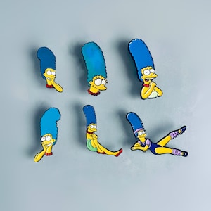 90's Marge Simpson Enamel Pin Badges, CHOOSE YOUR OWN, Vintage Original ...