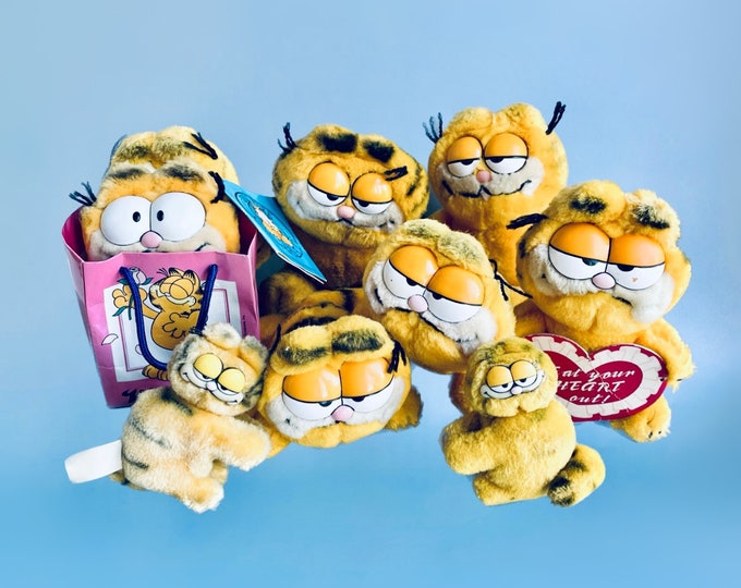 Vintage Garfield Plush, CHOOSE YOUR OWN, Retro 80's Garfield Plush ...