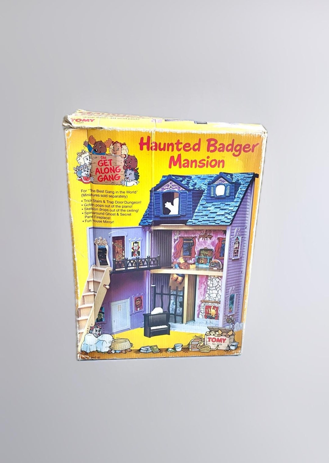The Get Along Gang Rare Vintage TOMY 1985 Haunted Badger Mansion Boxed ...