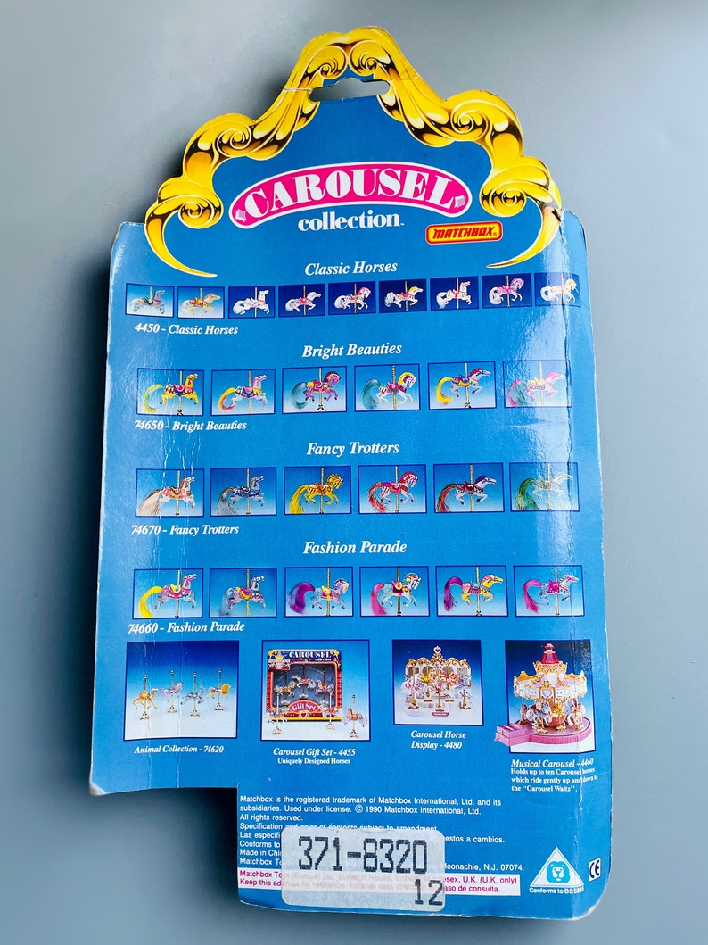 Matchbox Carousel Horse Ribbon MOC Vintage Matchbox Carousel Collection ...