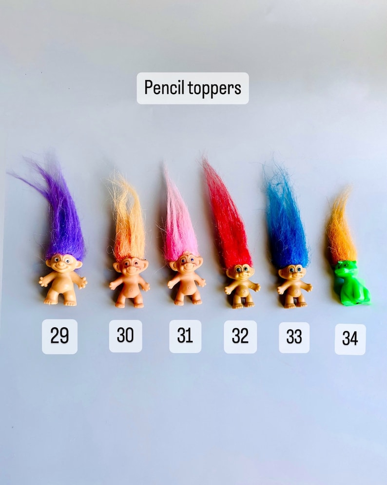 Small Russ Trolls, Dam Trolls | CHOOSE YOUR TROLL | Mini Troll Pencil ...