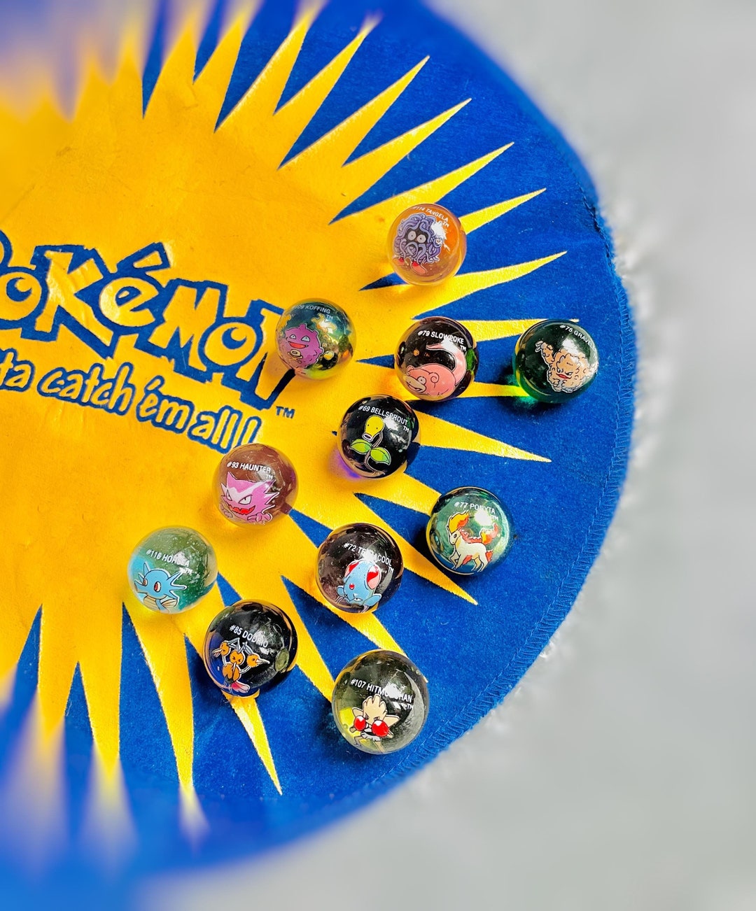 Pokemon Marbles #63-#126, CHOOSE YOUR OWN, Vintage Pokemon Marbles ...