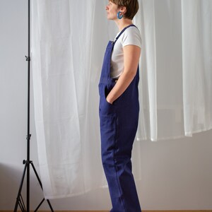 Vintage German Denim Workwear Overalls in Indigo Blue | Free Size ...