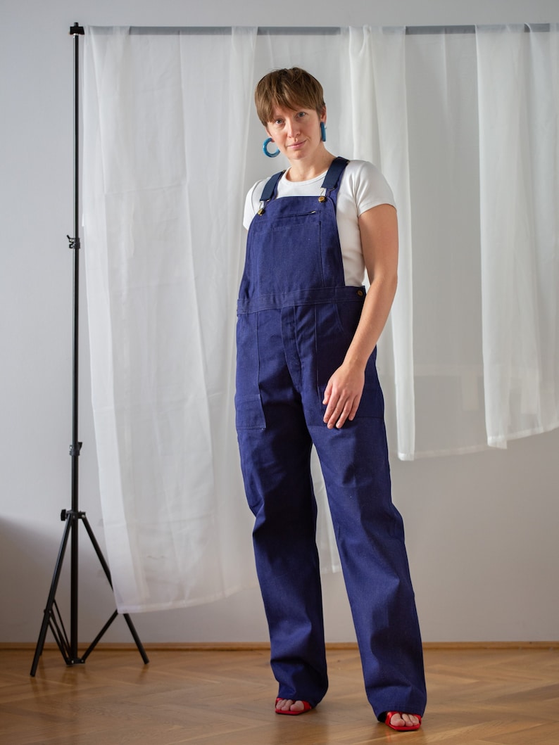 Vintage German Denim Workwear Overalls in Indigo Blue Free - Etsy