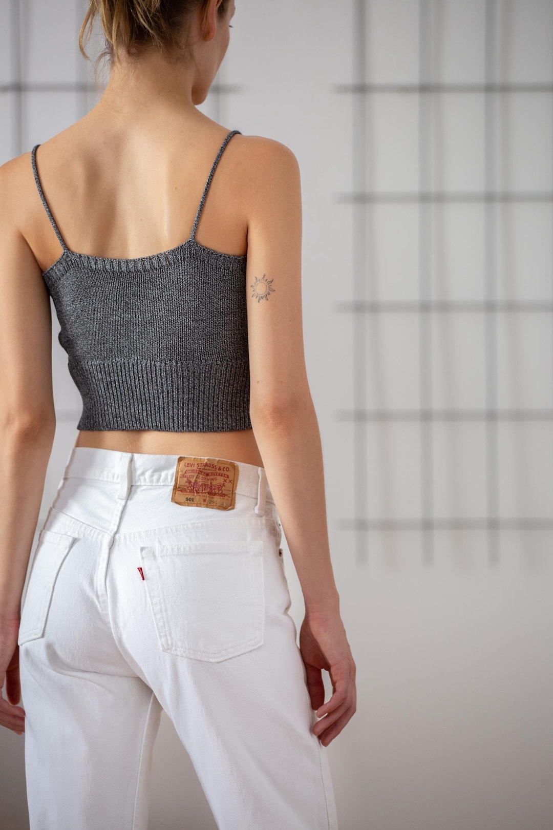 Vintage Classic Levi's 501 Jeans in White for Women | Size 27" / XS - S | 1990s Straight Denim ...