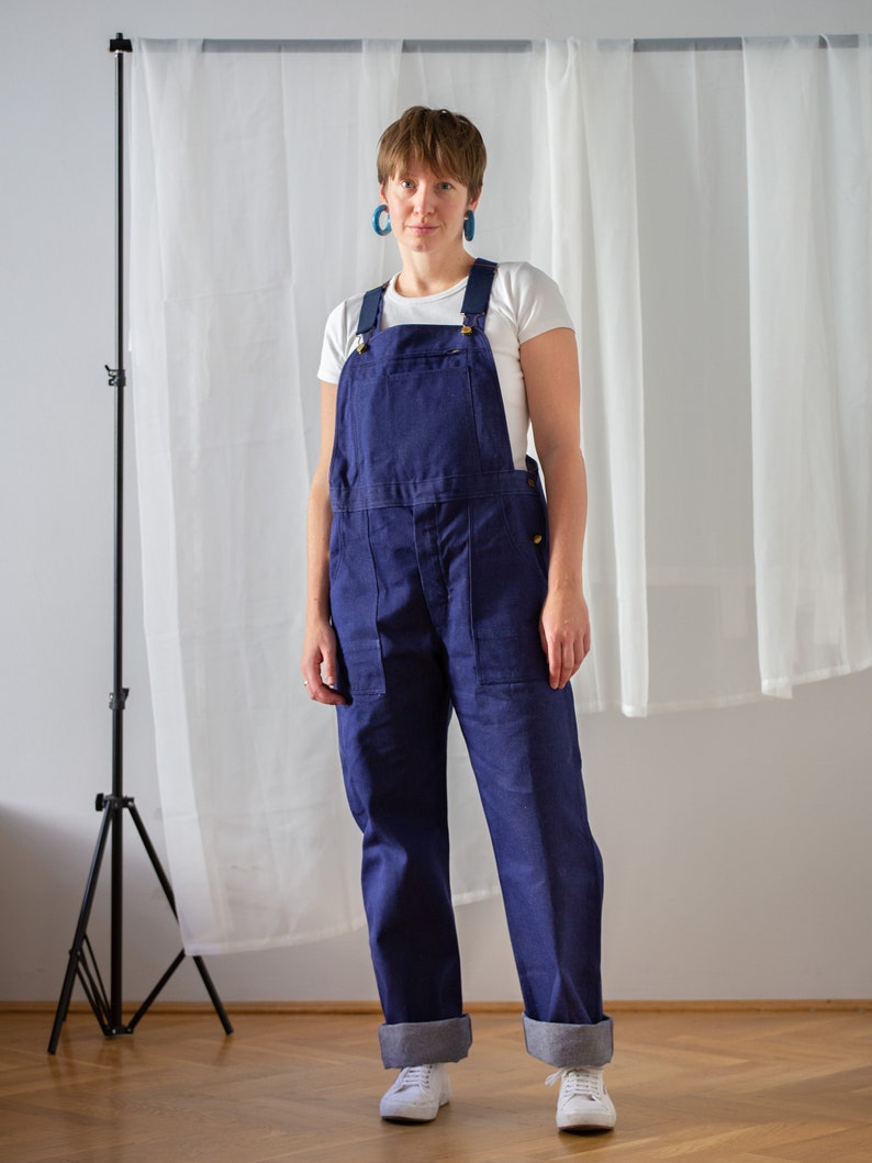 Vintage German Denim Workwear Overalls in Indigo Blue Free - Etsy