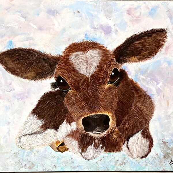 Calf Painting - Etsy