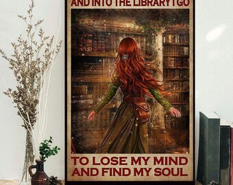 Book Lover Poster | Etsy