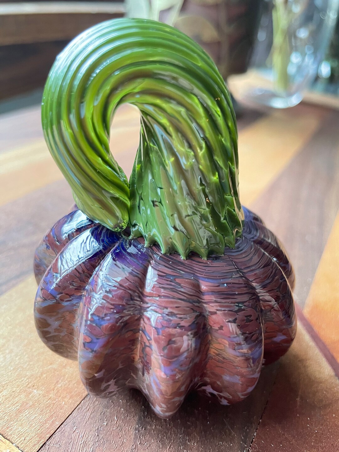 Mini Pumpkin Paperweight: Marble With Green Stem - Etsy