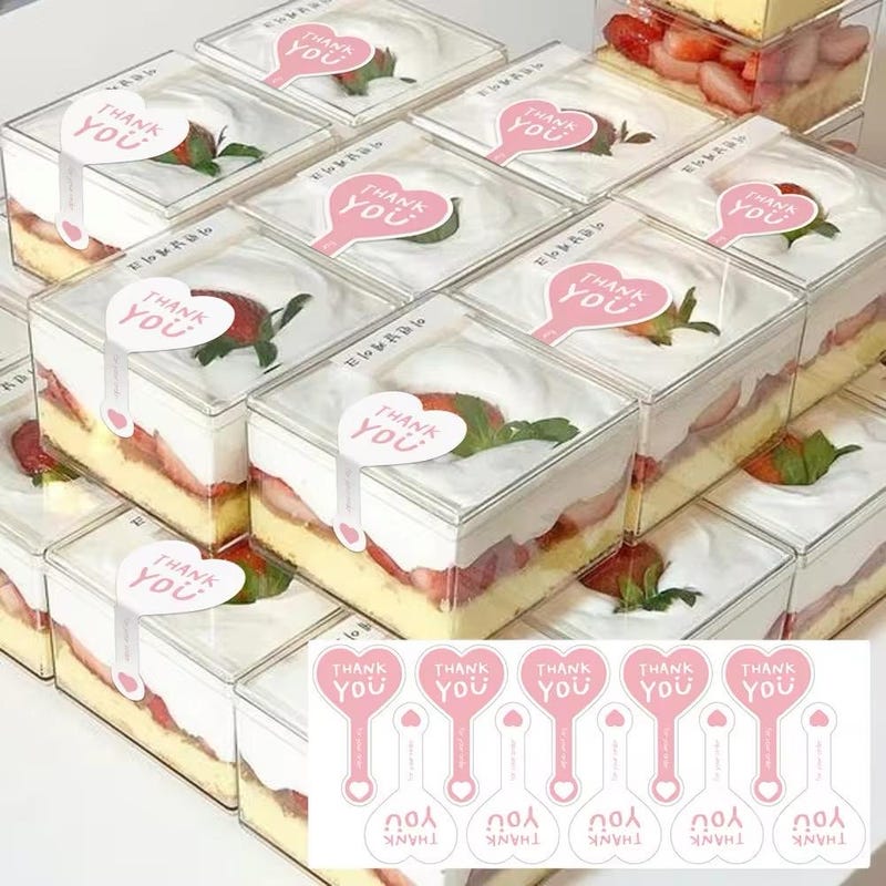 Cake Box Stickers - Etsy