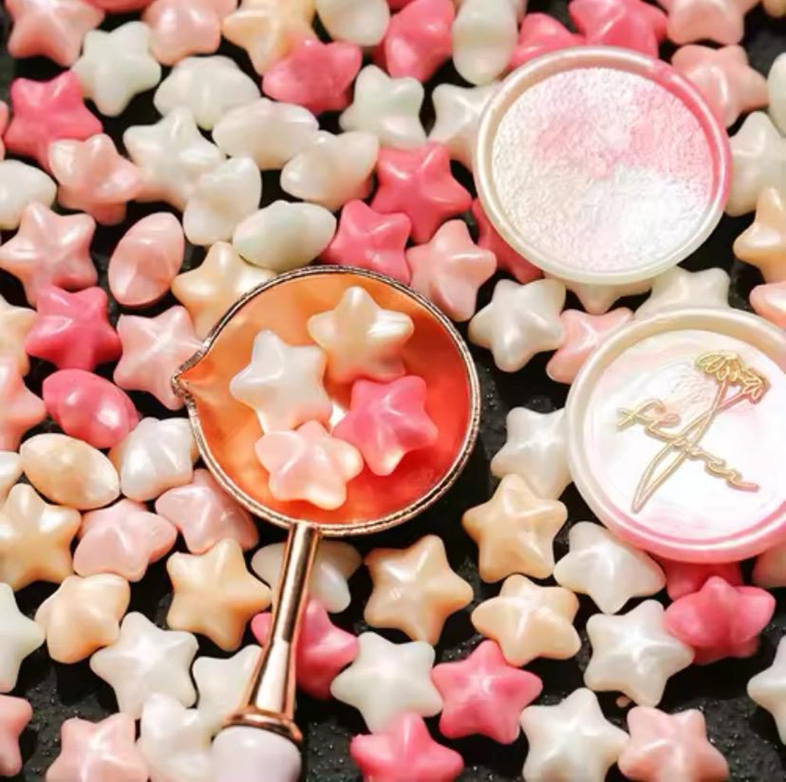 120pcs Macaroon Dopamine Ins Star Shape Stamp Seal Wax, Diy Craft Dream ...