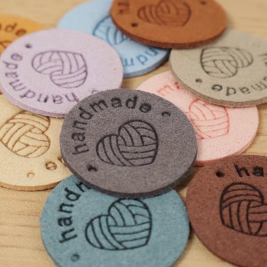 10pcs-20pcs Faux Leather Label Tags for Handmade Clothes Hats ...