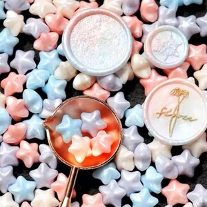 120pcs Macaroon Dopamine Ins Star Shape Stamp Seal Wax, Diy Craft Dream ...