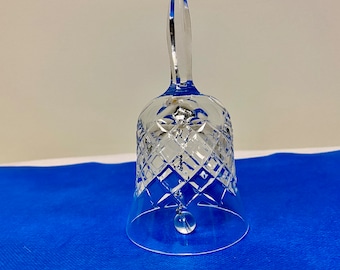 Crystal Bell With an Etched Flower and Designs All Around, Beautiful ...