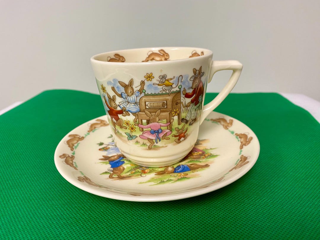 Royal Doulton Bunnykins Tea Cup & Saucer - Etsy