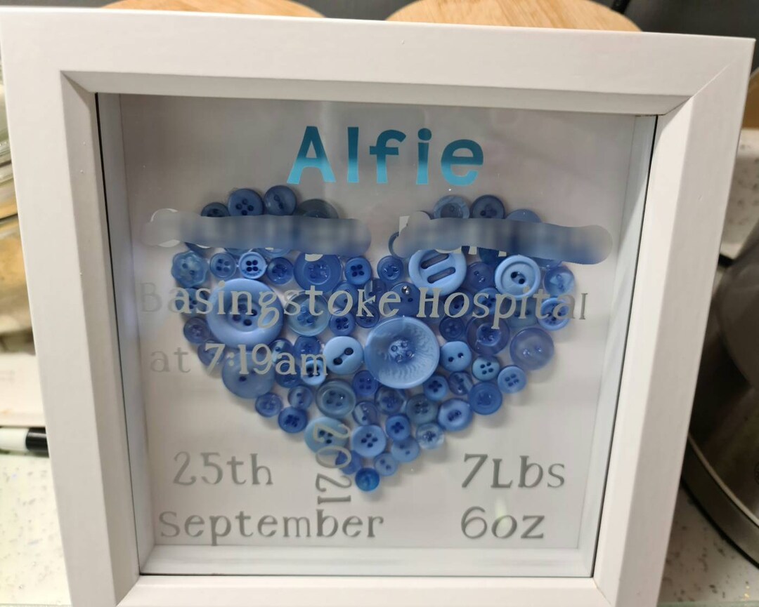 New Baby Keepsafe Frame - Etsy