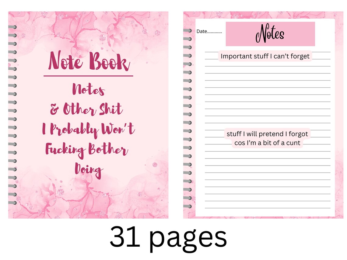 Sweary Profanity Planner Bundle | 2024 Calendar, Journal (digital ...
