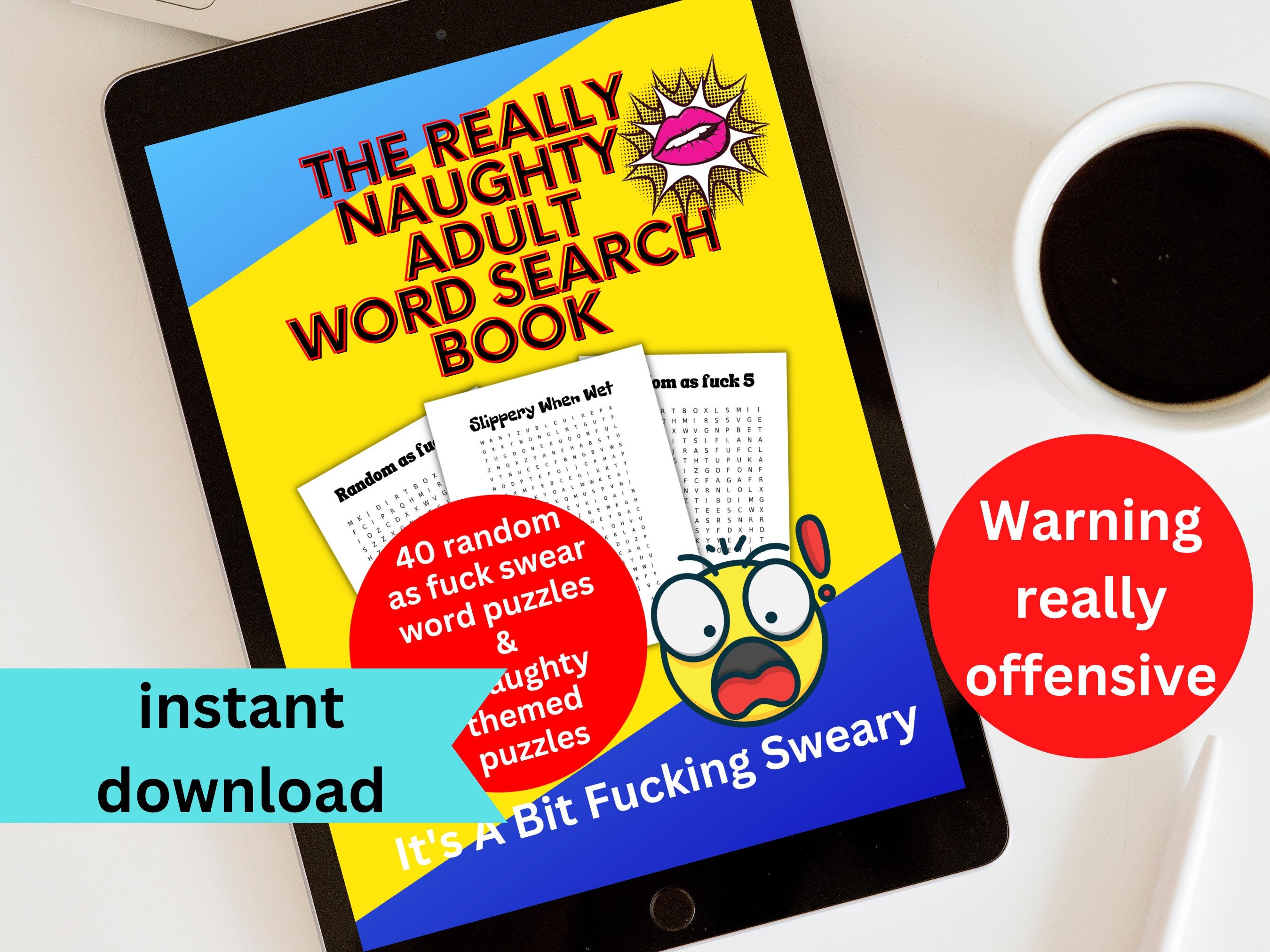 The Really Naughty Adult Word Search Book. Swear Word, Cuss Word, Funny ...