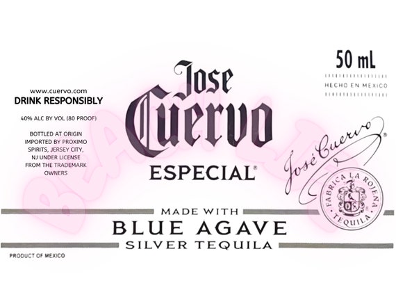 6 Jose Cuervo Silver Tequila Bottle Labels Jose Cuervo - Etsy