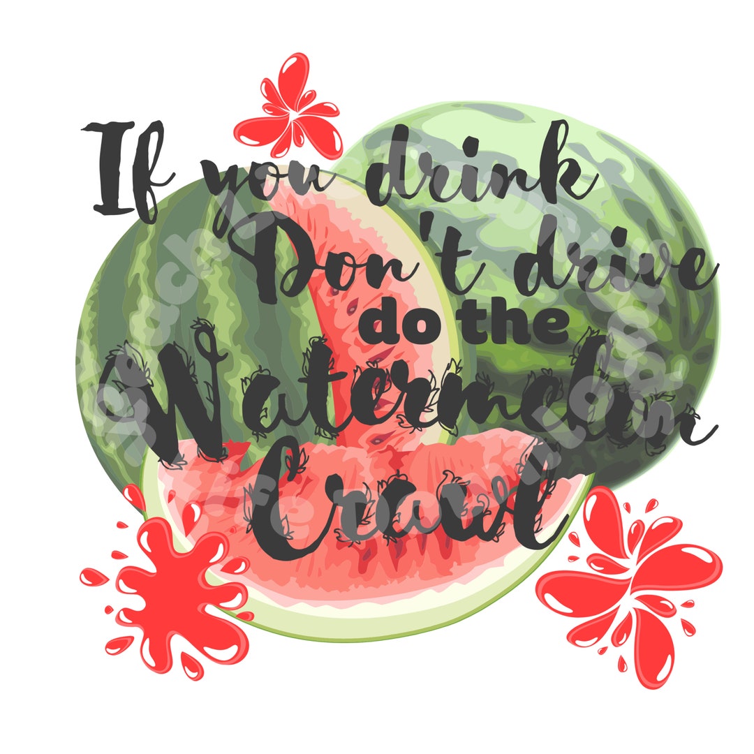 Cute Watermelon Crawl PNG and JPEG Download High Resolution - Etsy
