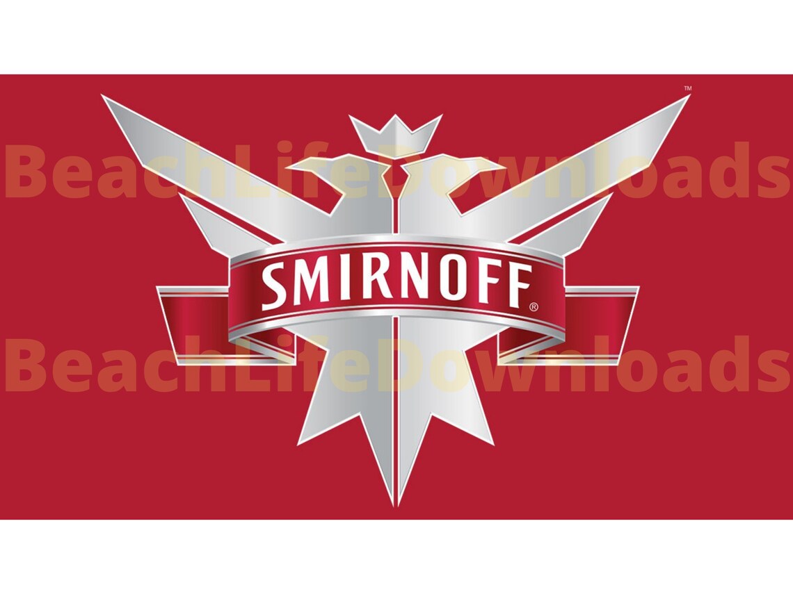 Four Smirnoff Vodka Bottle Labels Transparent and Background - Etsy