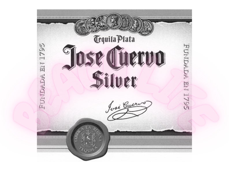 6 Jose Cuervo Silver Tequila Bottle Labels Jose Cuervo Tequila PNG ...