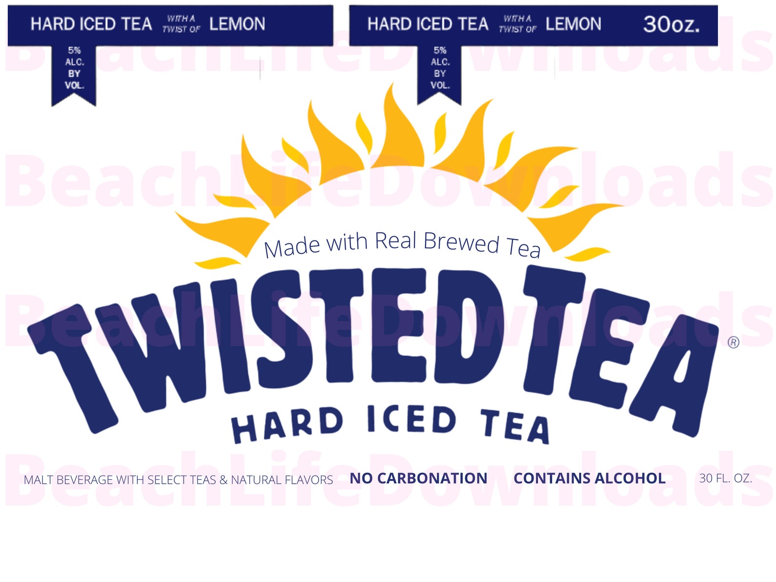 Twisted Tea Can or Bottle Label Twisted Tea Tumbler PNG Twisted Tea ...