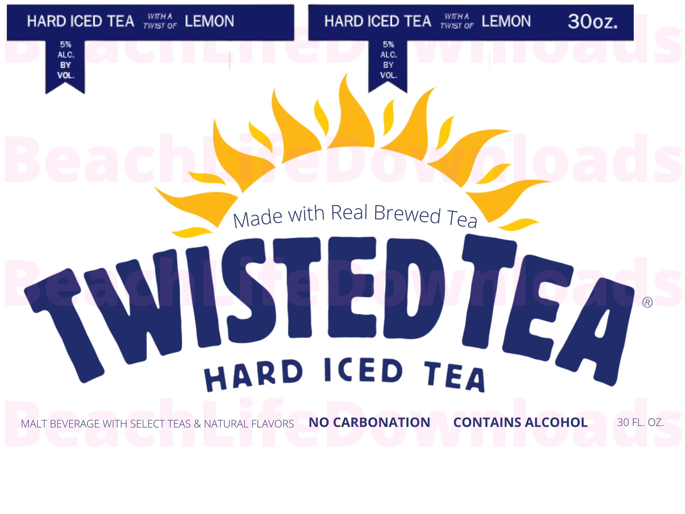 Twisted Tea Can or Bottle Label Twisted Tea Tumbler PNG Twisted Tea ...