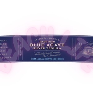 6 Jose Cuervo Silver Tequila Bottle Labels Jose Cuervo Tequila PNG ...