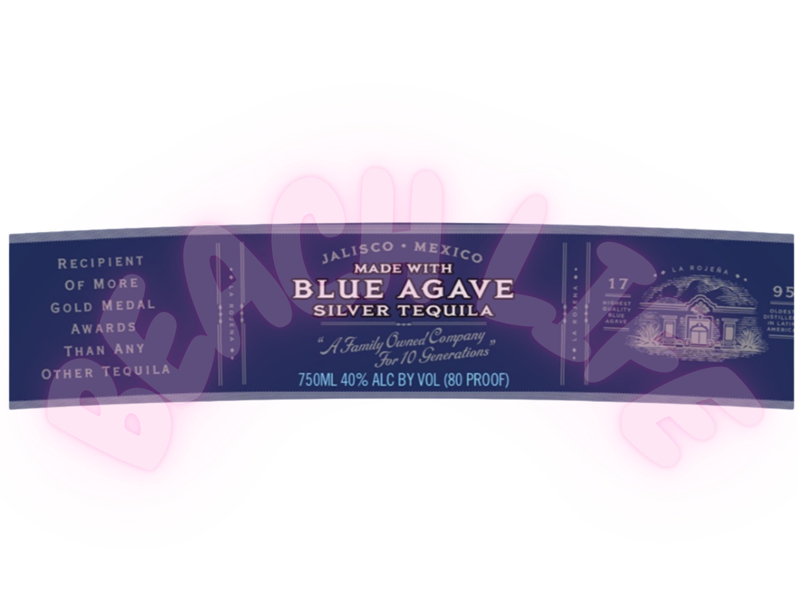 6 Jose Cuervo Silver Tequila Bottle Labels Jose Cuervo - Etsy