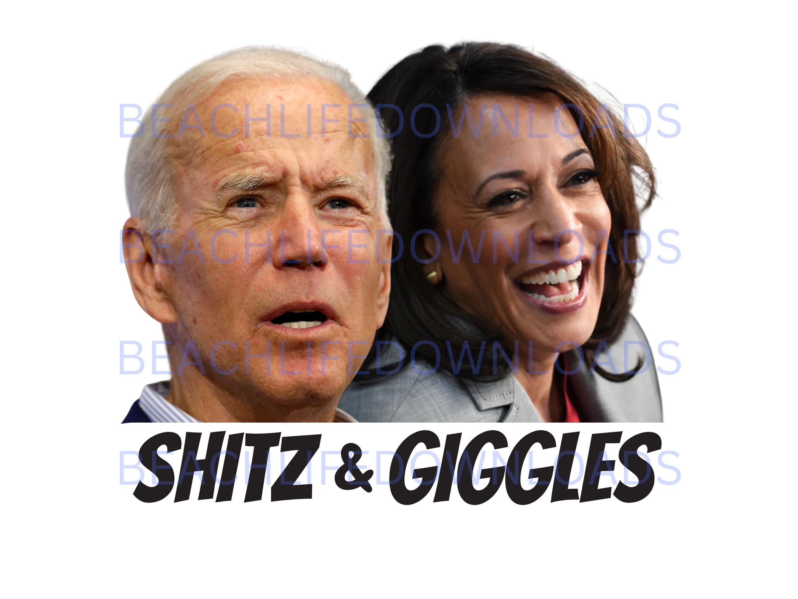 Shitz and Giggles, Funny Joe Biden and Kamala Harris T-shirt Decal ...